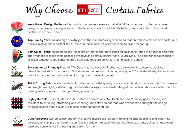 ATM Decor Curtain Fabrics – ร้านผ้าม่านพาหุรัด ขายผ้าม่านราคาถูก